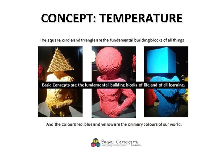 CONCEPT TEMPERATURE Developed by Dr Louis Benjamin W