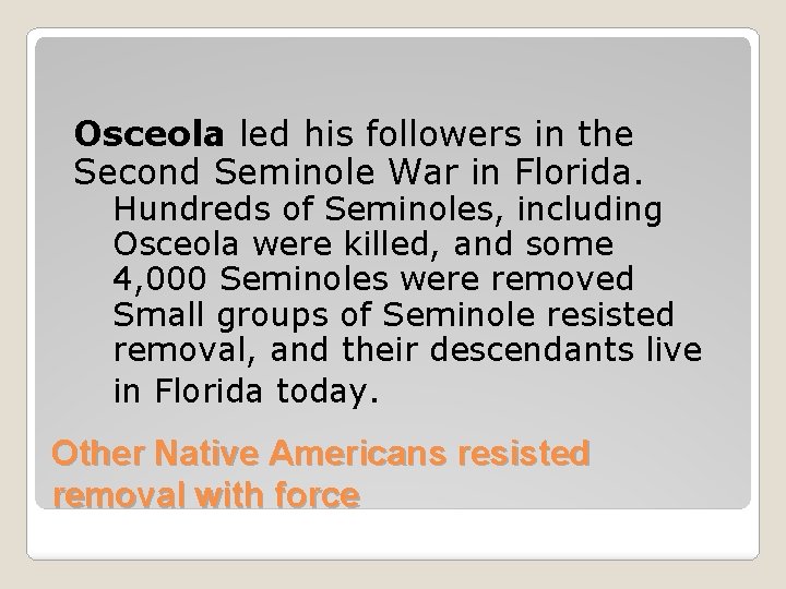 Indian Removal Act Trail of Tears The Big