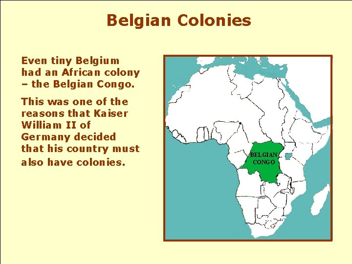 Review Describe the causes of 19 th Century