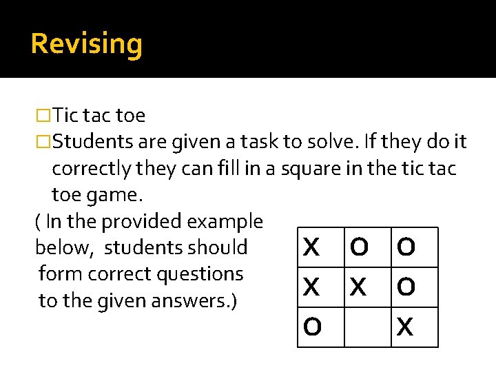 Games that can be adapted to different teaching