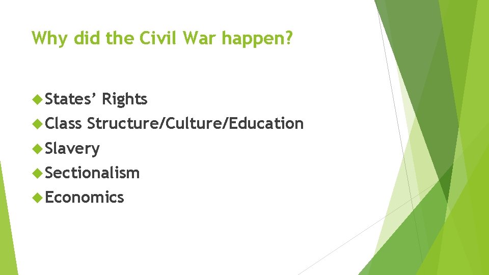 Civil War What do you know about the