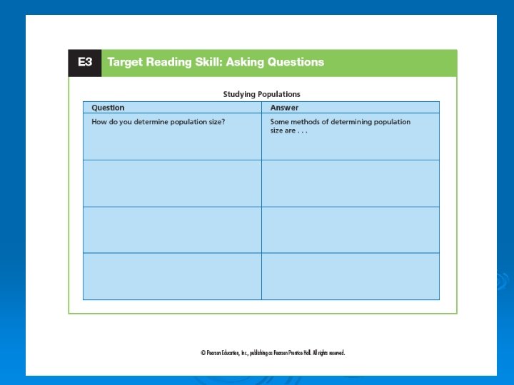 Studying Populations Chapter 1 section 2 Background Knowledge
