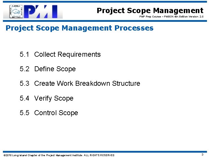 Project Scope Management PMP Prep Course PMBOK 4