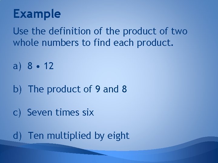 3 3 Multiplying Whole Numbers 12617 Today Well