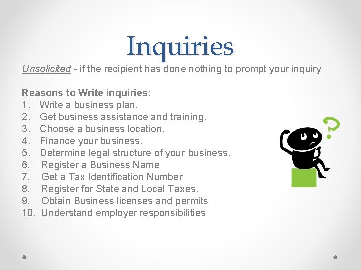 Write Correspondence to Obtain Information 1 04 Definition