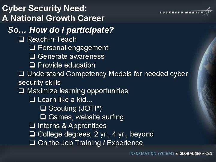 Cyber Security Need A National Growth Career Elizabeth