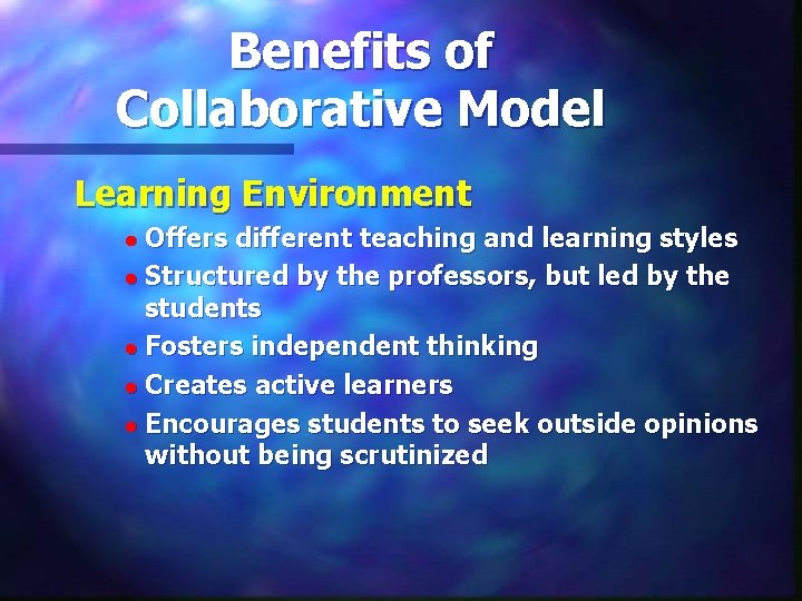 Collaborative Learning Research Project 2000 Smart Board 1991