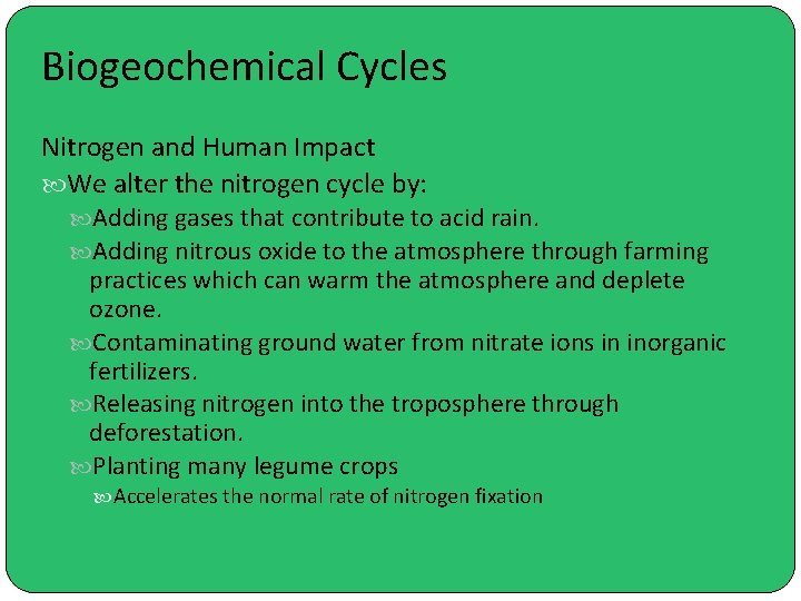 Terrestrial Ecology Part Two Biogeochemical Cycles Biomes Succession