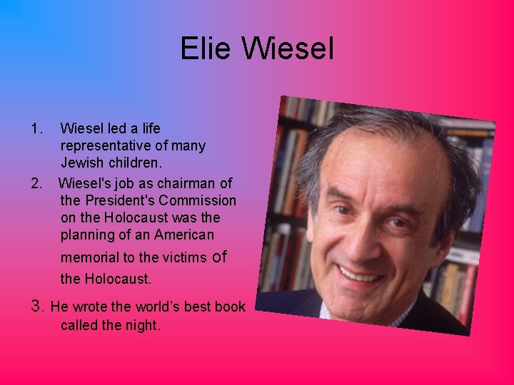 Hope Despair and Memory Elie Wiesel Groups Members