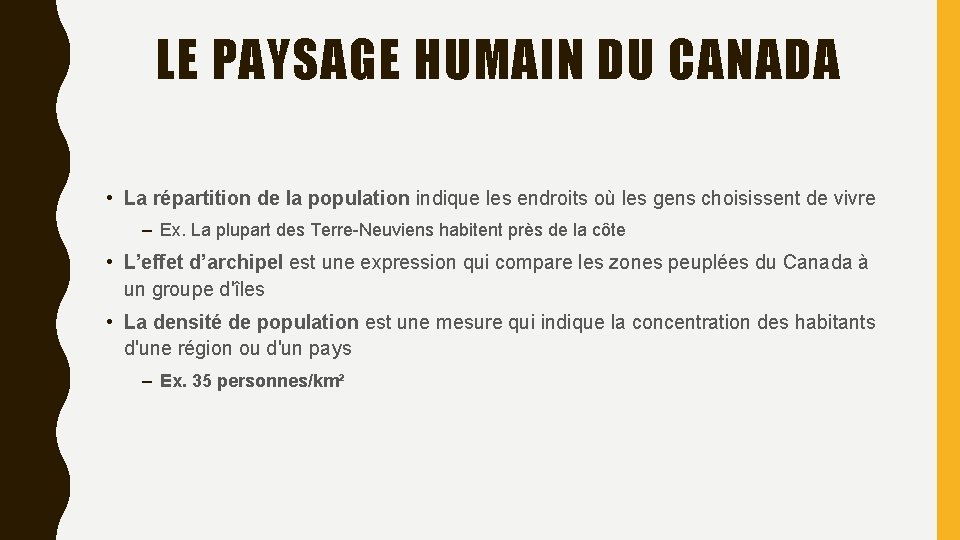SCIENCES HUMAINES 9 CHAPITRE 4 LES HABITANTS DU