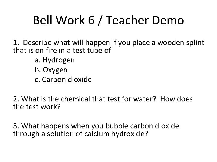 Bell Work 2 Resource Packet Bell Work 3