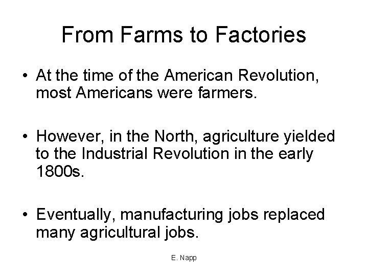 Labor Market Trends In this lesson students will