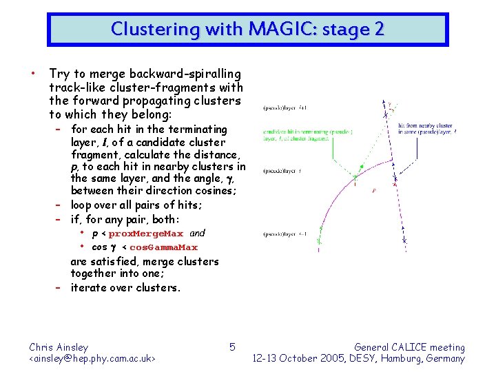 Marlinbased Algorithm for GeometryIndependent Clustering MAGIC v 01
