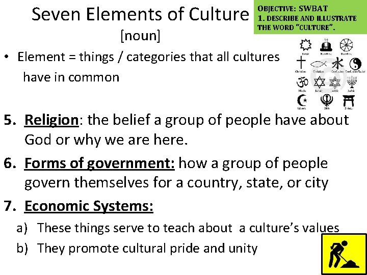 Vocabulary for World Literature Final Name Culture OBJECTIVE