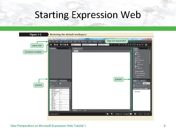 Tutorial 1 Getting Started with Expression Web 3