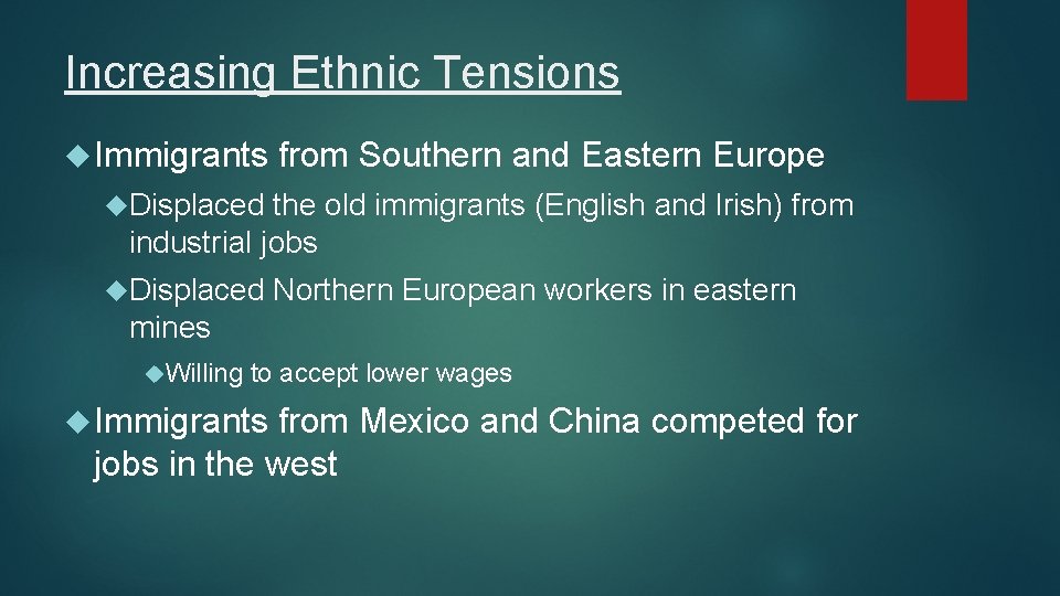 Economy and Labor 1865 1898 AP U S