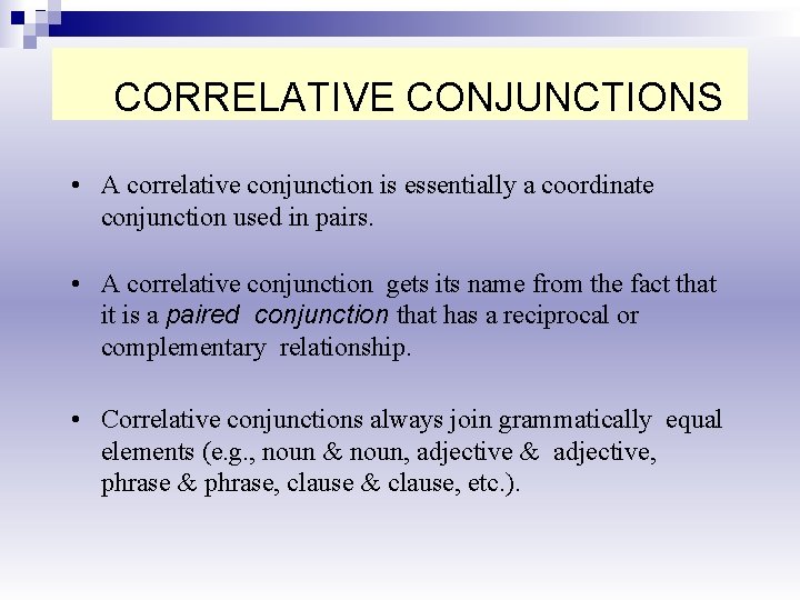 SENTENCE CONNECTORS Subordinating Coordinating and Correlative ...