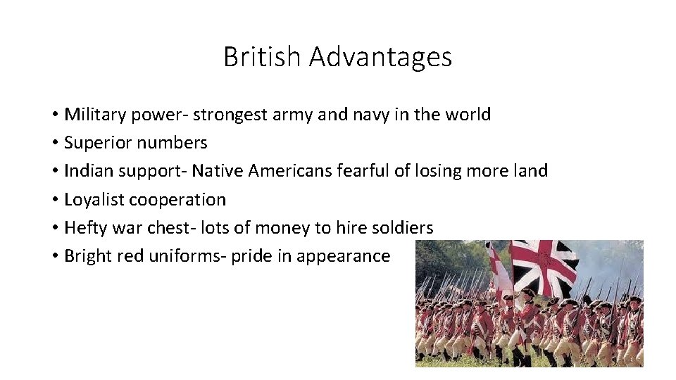 American Revolution War Peace and the aftermath Breakdown