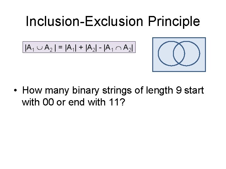 Counting Counting Determining the number of elements of