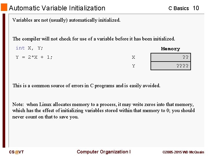 A History Lesson C Basics 1 Development of