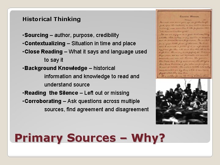 Primary Sources Critical ThinkingInquirybased LearningContent ...