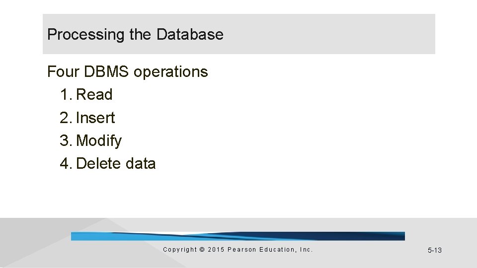 Chapter 5 Database Processing No Drew You Dont
