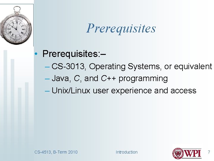 CS4513 Distributed Systems Prof Hugh C Lauer CS4513