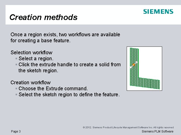 Solid Edge ST 5 Training Constructing base features