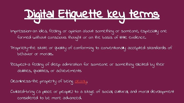 Digital Citizenship Final Project BY Kylie Karam Overview