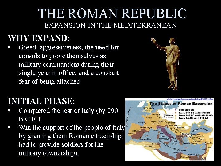 THE ROMAN REPUBLIC GEOGRAPHY AND RESOURCES Rome is