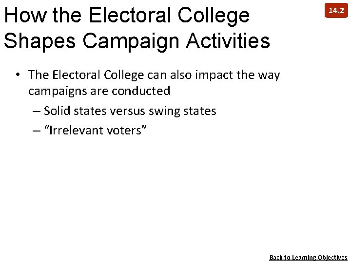 Presidential Selection 14 2 Outline the process by