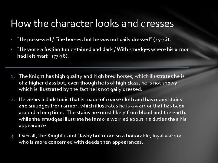 The Knight from Geoffrey Chaucers The Canterbury Tales