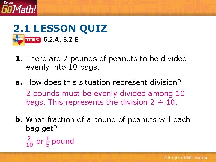 LESSON 2 1 Classifying Rational Numbers How can
