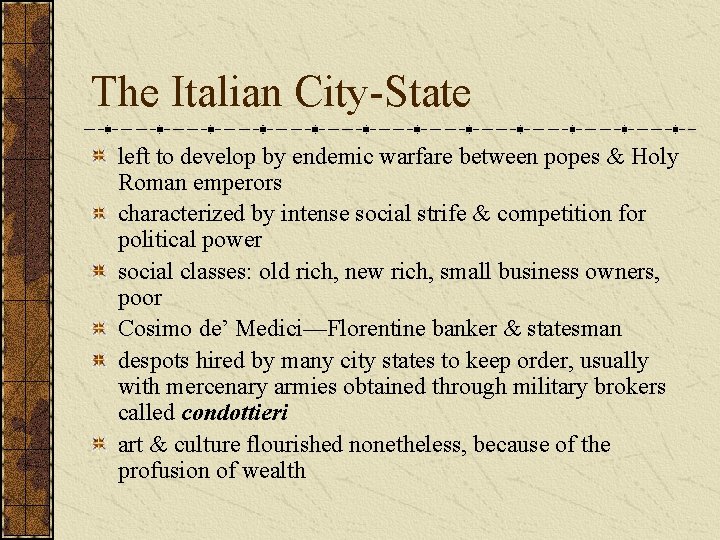 The Renaissance rebirth transition from medieval to modern