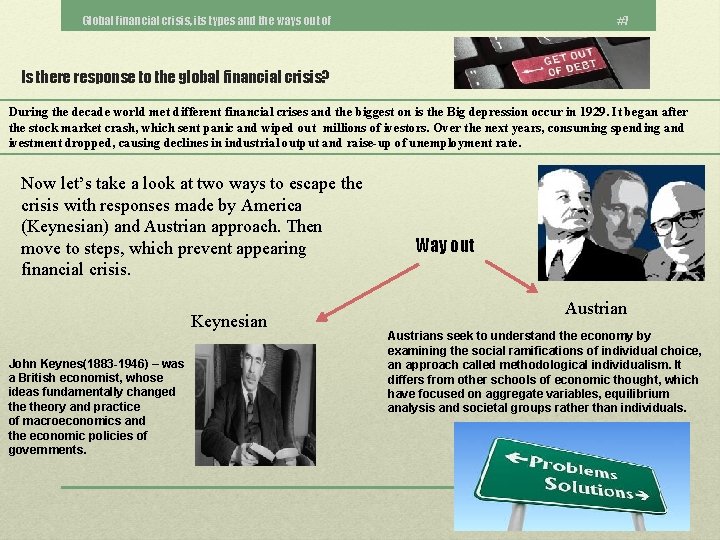 Global financial crisis its types and the ways