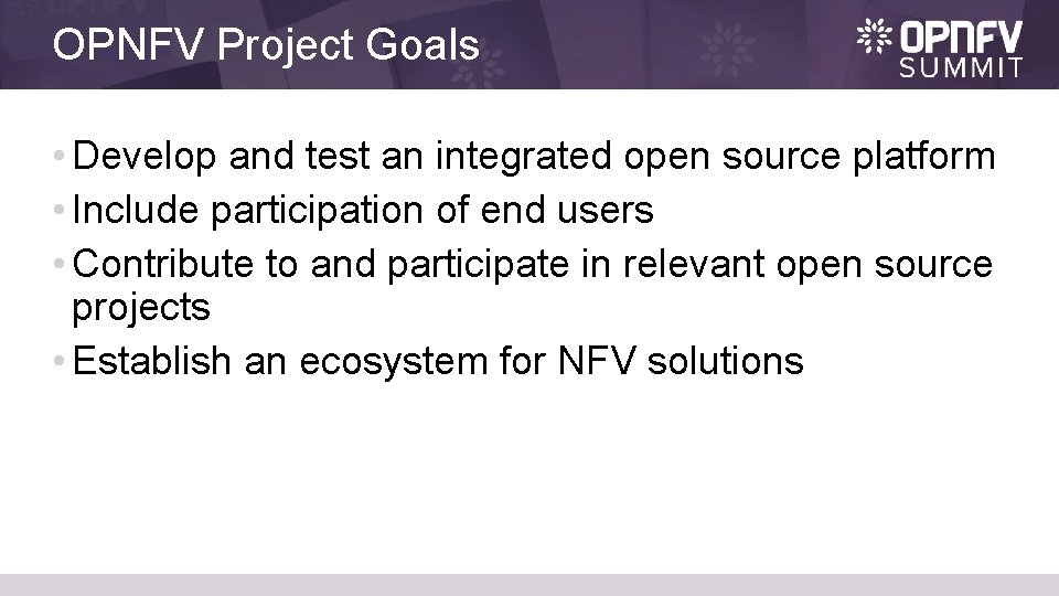 What is OPNFV Frank Brockners Cisco OPNFV is