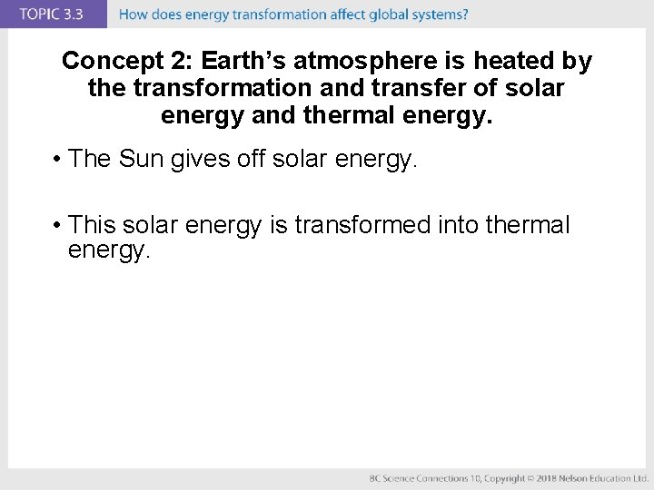 BC Science Connections 10 Unit 3 Energy is