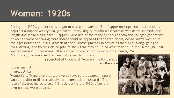 The 1920s and Present Ideas Beliefs and Culture