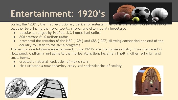 The 1920s and Present Ideas Beliefs and Culture