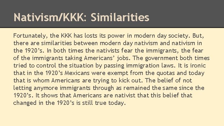 The 1920s and Present Ideas Beliefs and Culture