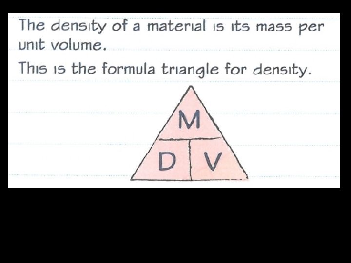 LO Able to calculate density mass and volume