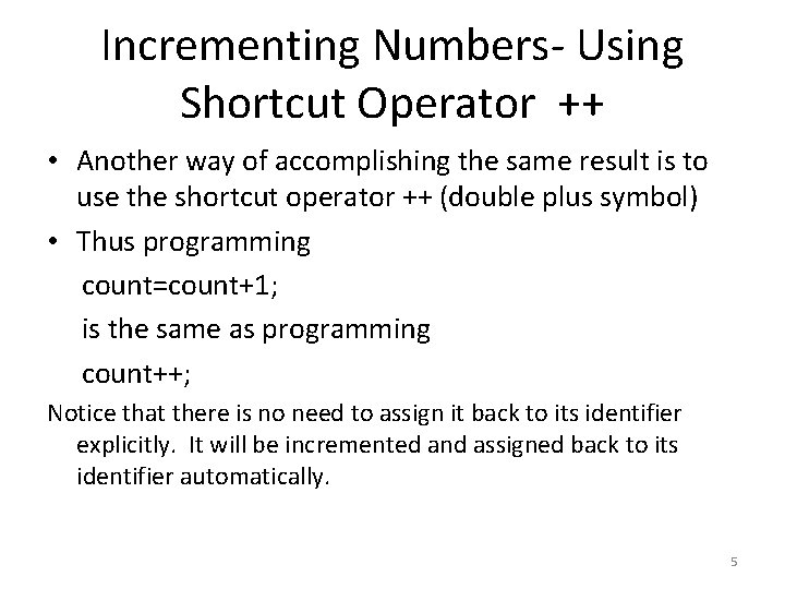 Cs 115 Object Oriented Programming I Lecture 4