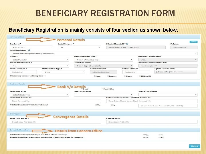 PMAYG BENEFICIARY REGISTRATION MANUAL REGISTERADD BENEFICIARY BENEFICIARY REGISTRATION