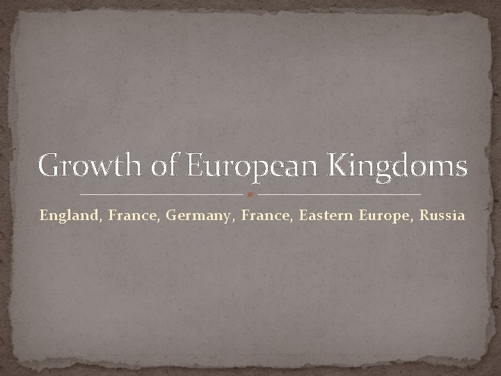 After Charlemagne Kingdom divided local nobles gained power