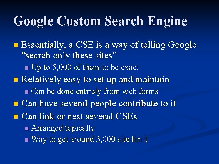 Searching for Data Powered by Google Paul H