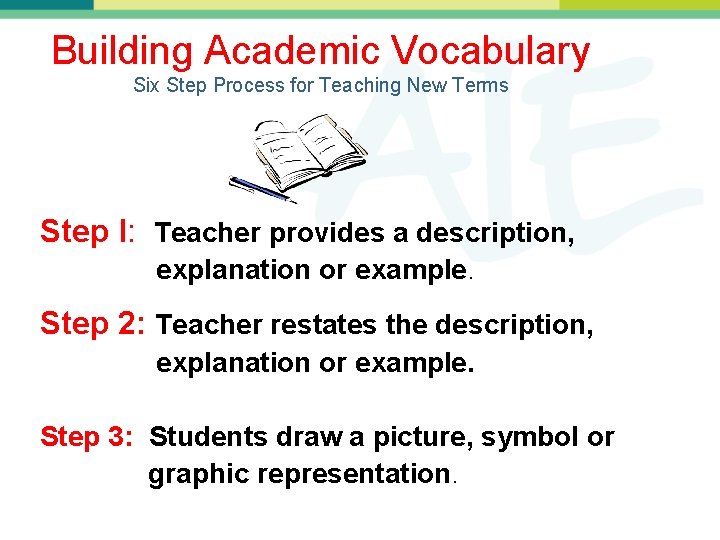 Using Academic Vocabulary Strategies to Increase Student Achievement