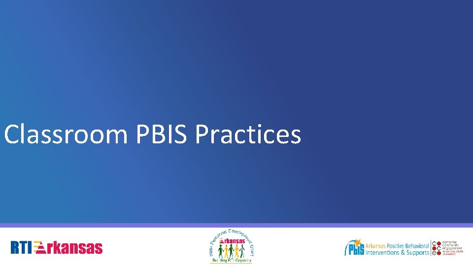 PBIS in the Classroom Images in this module