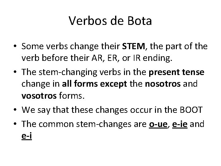 El Presente Los 10 Verbos ms comunes del