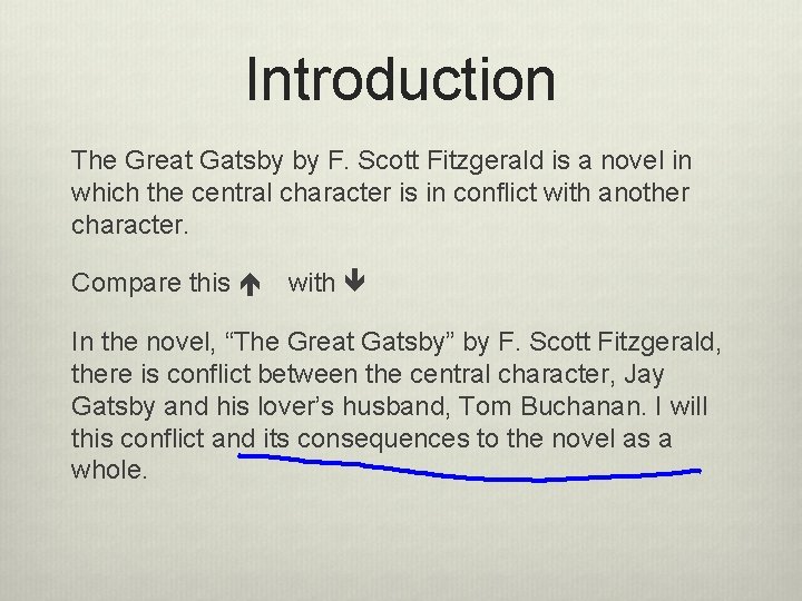 Critical essay The Great Gatsby by F Scott