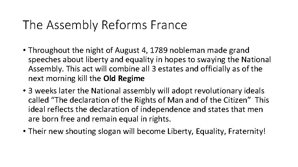 Chapter 7 Section 2 Notes Revolution Brings Terror